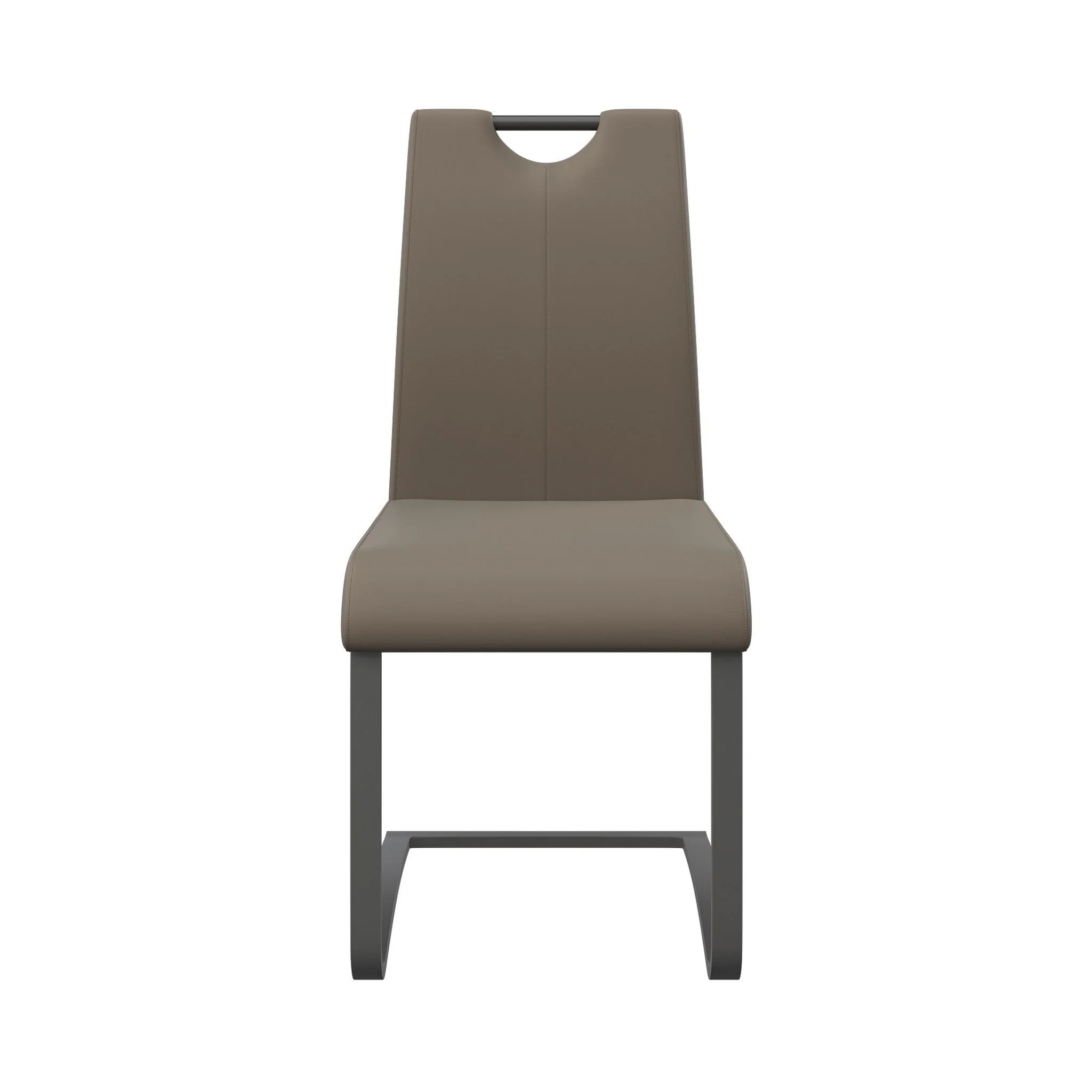 Gabi - Dining Chair Taupe with Grey Frame - KEENS Belfast