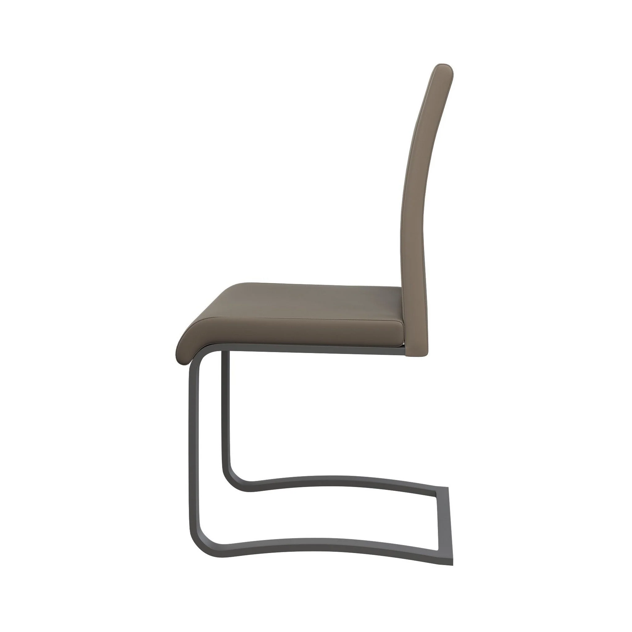 Gabi - Dining Chair Taupe with Grey Frame - KEENS Belfast
