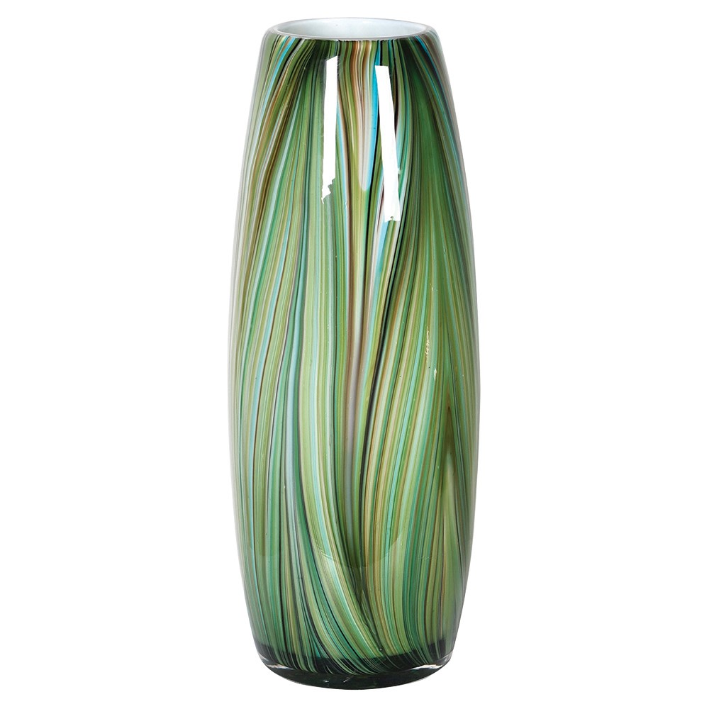 Tall Waves of Green Tall Vase - KEENS Belfast