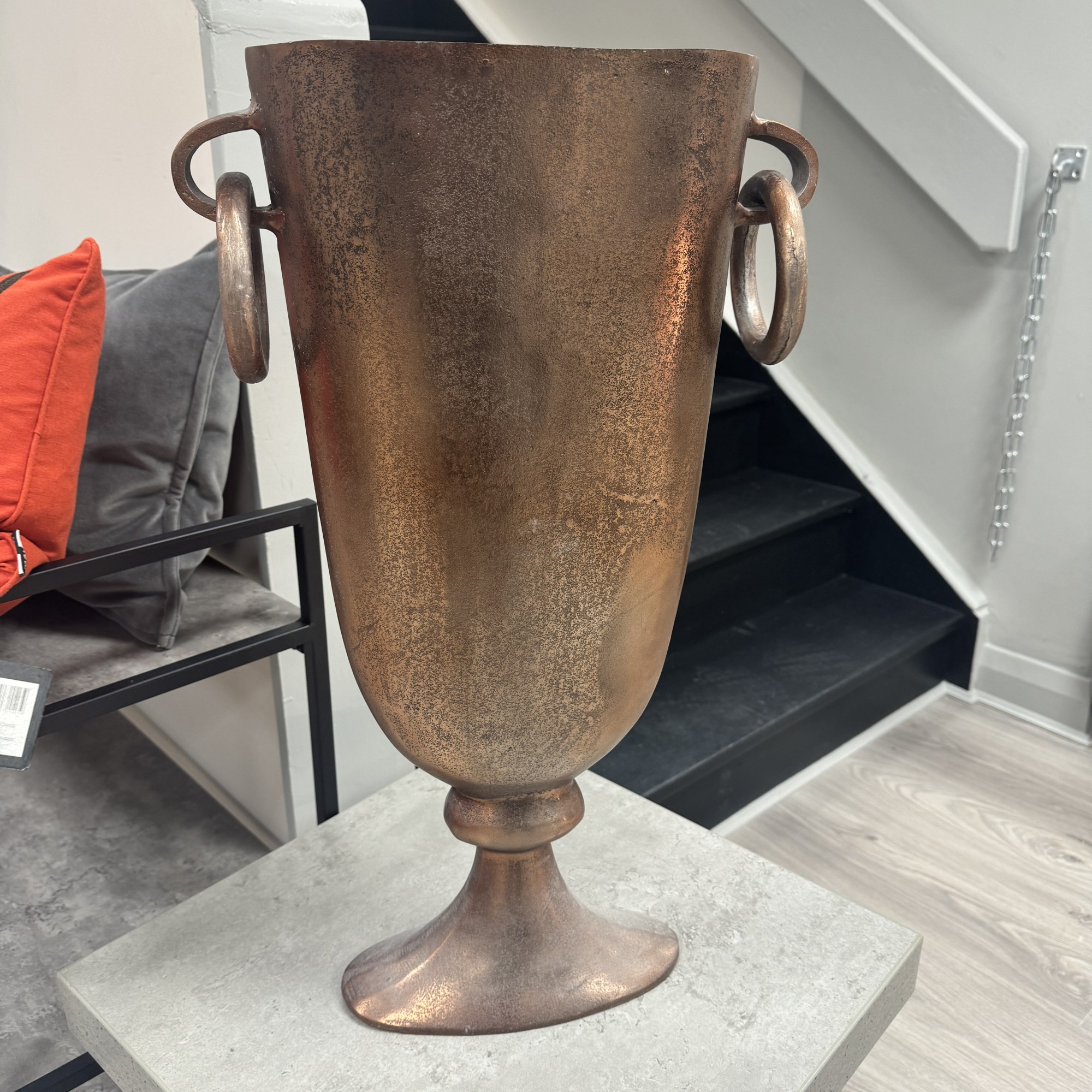 Rustic Copper - Tall Trophy Vase - KEENS Belfast