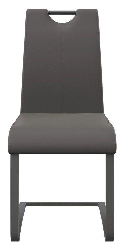 Gabi - Dining Chair Grey with Grey Frame - KEENS Belfast