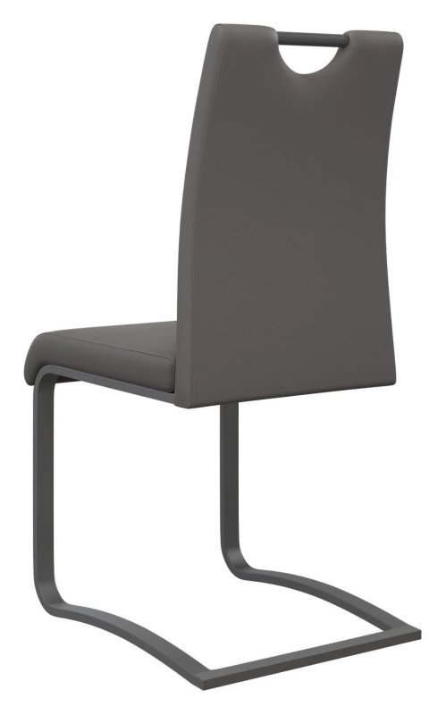 Gabi - Dining Chair Grey with Grey Frame - KEENS Belfast